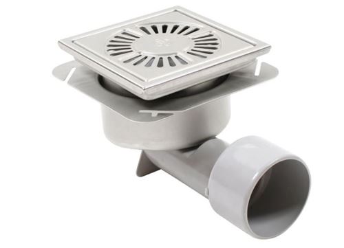 Siphon de sol 20X20 BLUCHER type 782 pour receveur a carreler ou résine ...